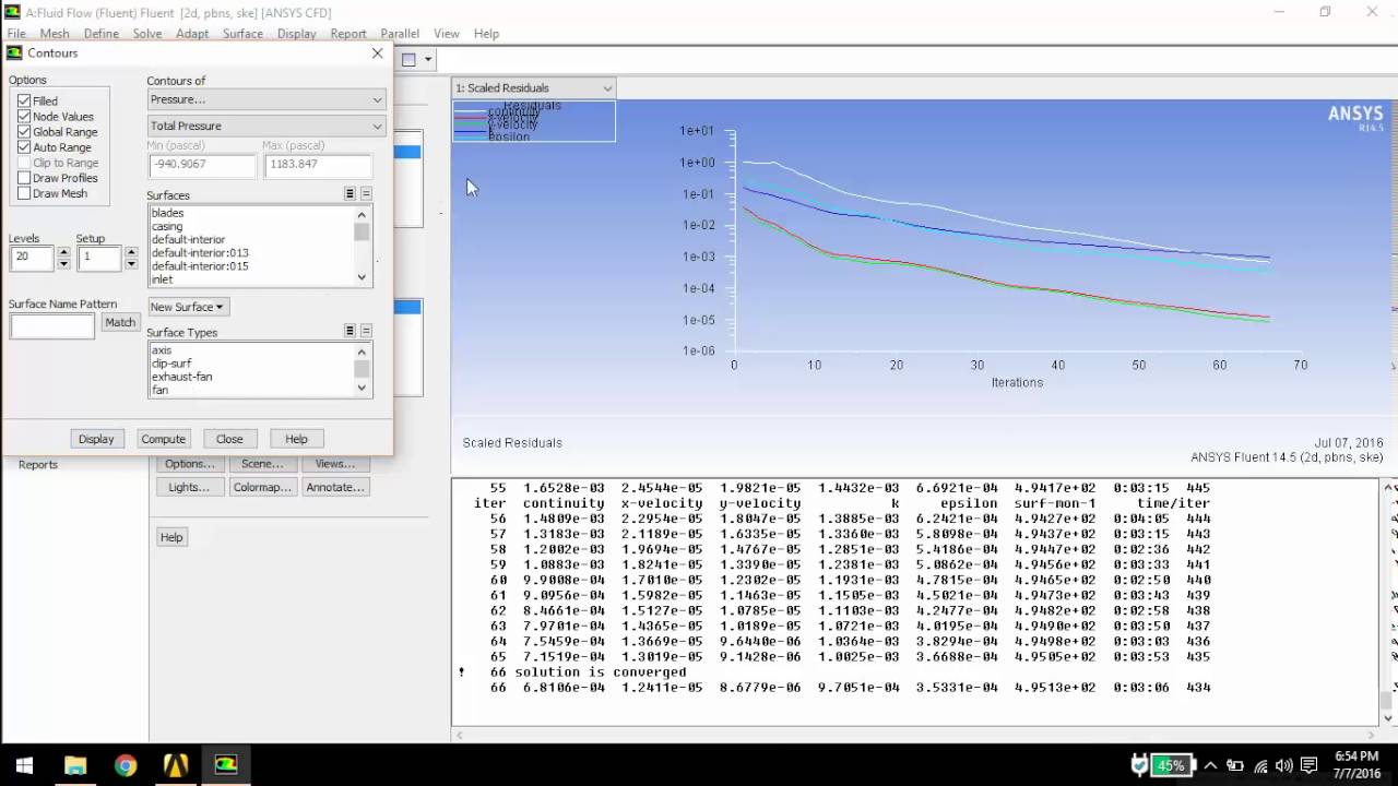 ANSYS FLUENT Analysis For Blower