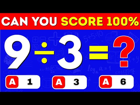 ➕➖ Can You Score 100% In Math Quiz? ✖️➗🤔😳| Easy, Medium, Hard & Impossible