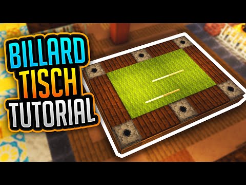 Billiard table Designs + Tutorial Minecraft Project