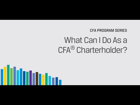 What Can I Do As a CFA® Charterholder?