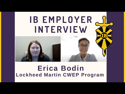 IB Employer interview: Erica Bodin – Lockheed Martin CWEP Program by ...
