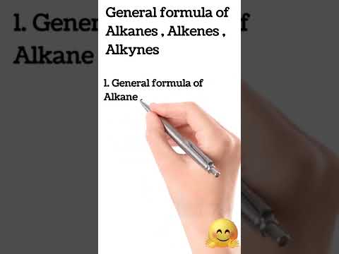 General formula of Alkanes Alkenes and alkynes