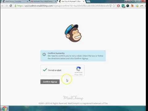 How to Create a free MailChimp Account