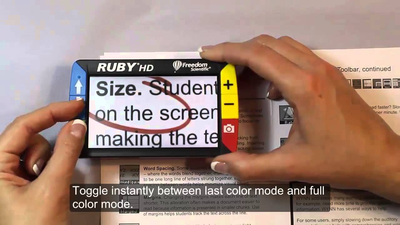 RUBY HD Handheld Video Magnifier