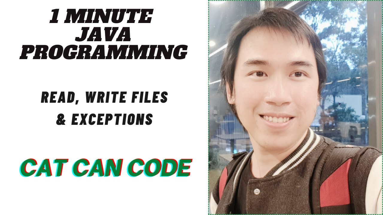 1 MINUTE JAVA PROGRAMMING | Files & Exceptions | Cat Can Code