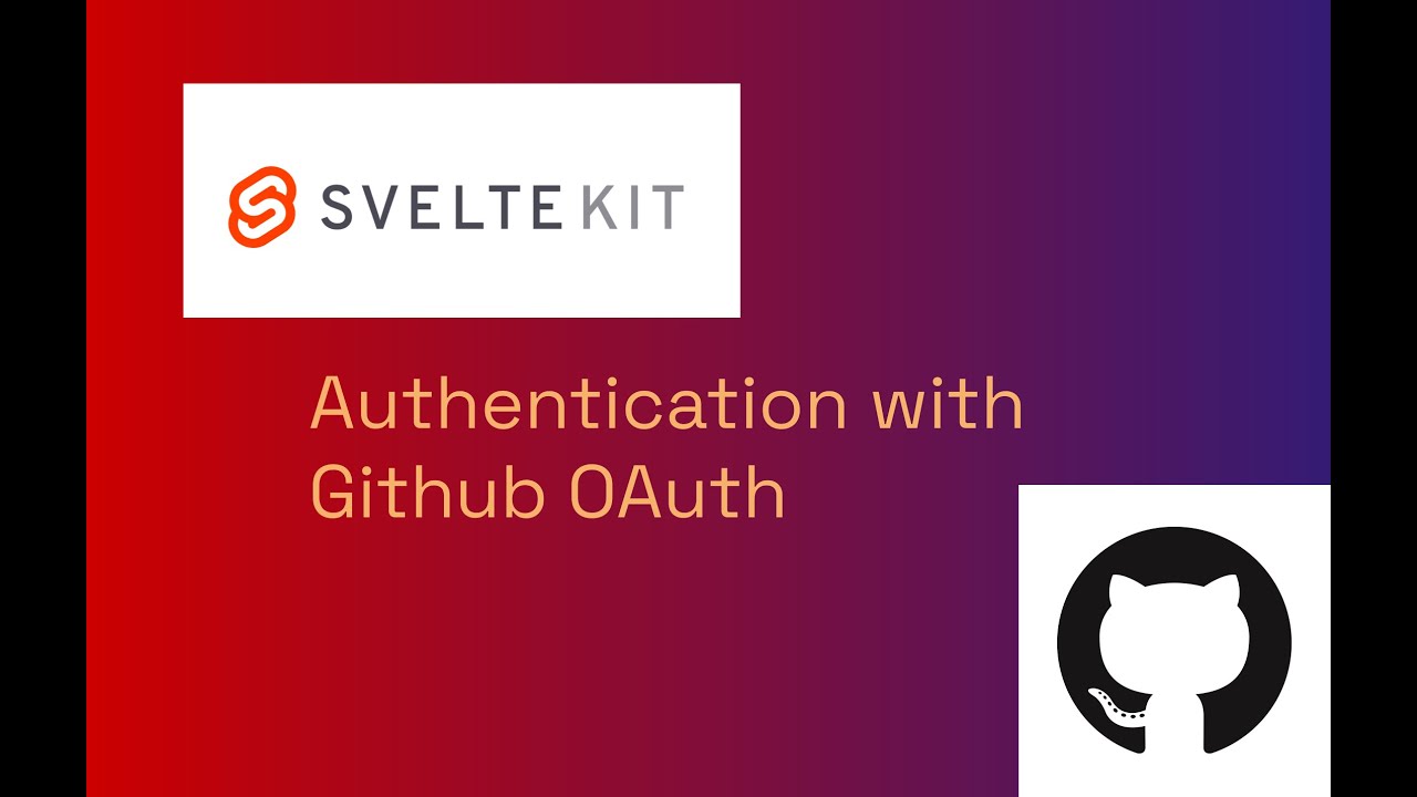 SvelteKit Authentication with Github OAuth  - Tom Wilson