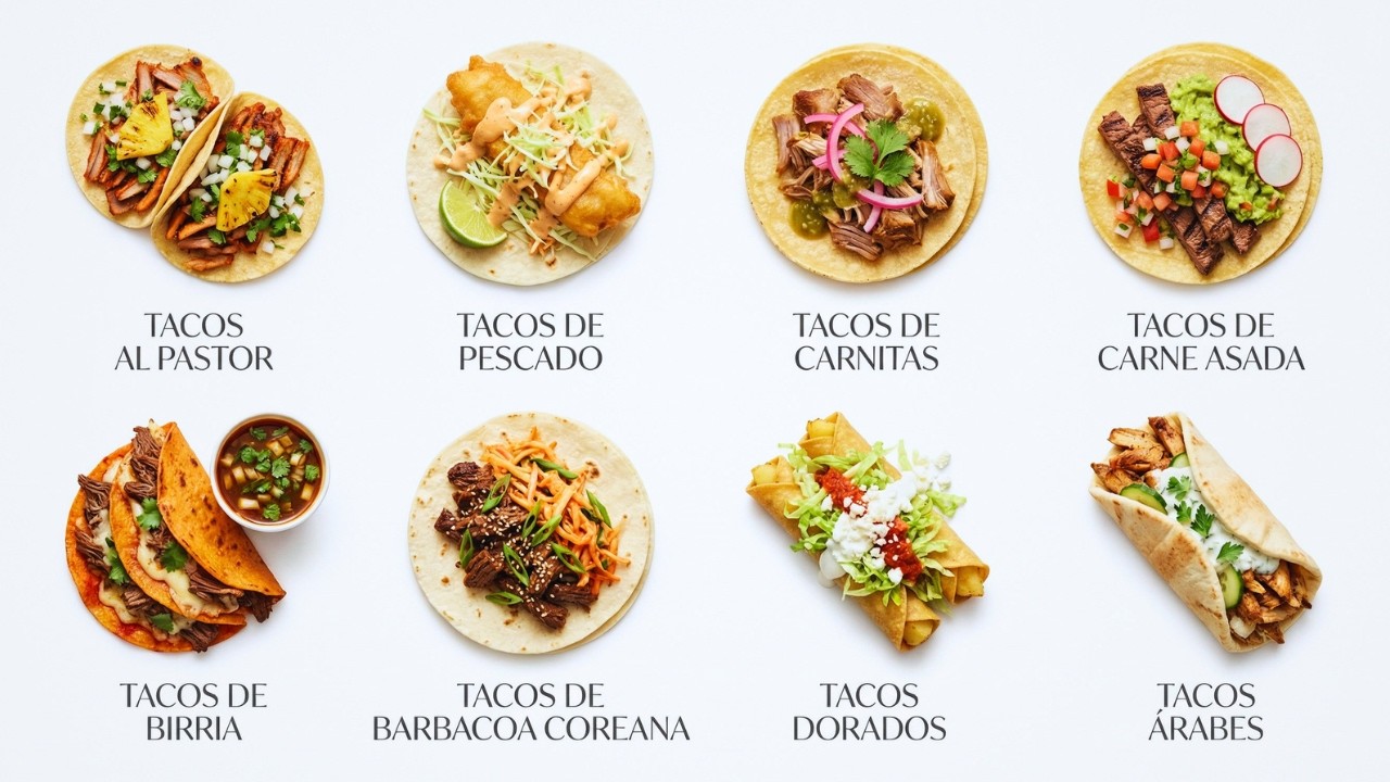 Todos los tipos de tacos explicados