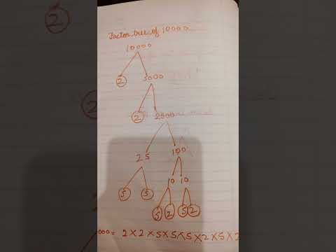 Factor tree of 10000