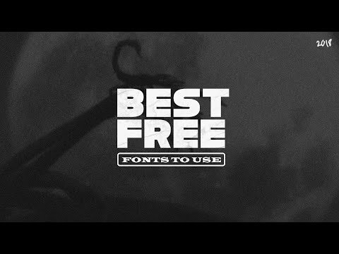 BEST FREE Fonts for YOUTUBE & DESIGNERS!