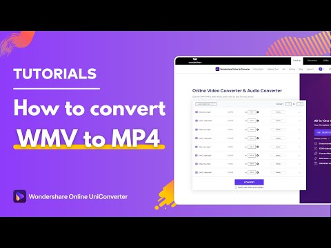 How to Convert WMV to MP4 using Wondershare Online UniConverter