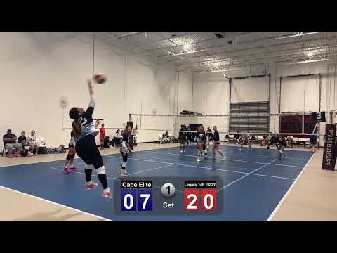 Cape Elite 14U vs Legacy 14P Eddy Deerfield #aau #volleyball