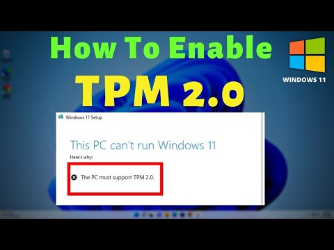 How To Enable TPM 2.0 In BIOS | Enable TPM For Windows 11 On Windows 10 ...