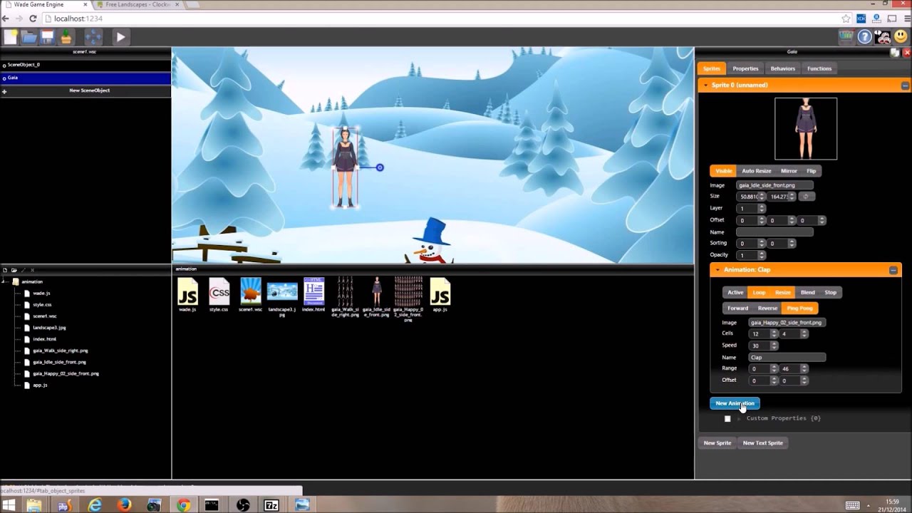 Making HTML5 games with WADE - Events