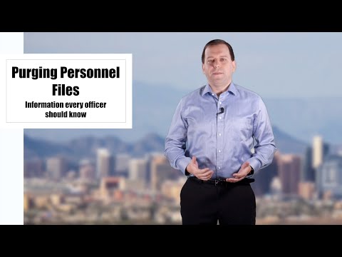 Purging Personnel Files