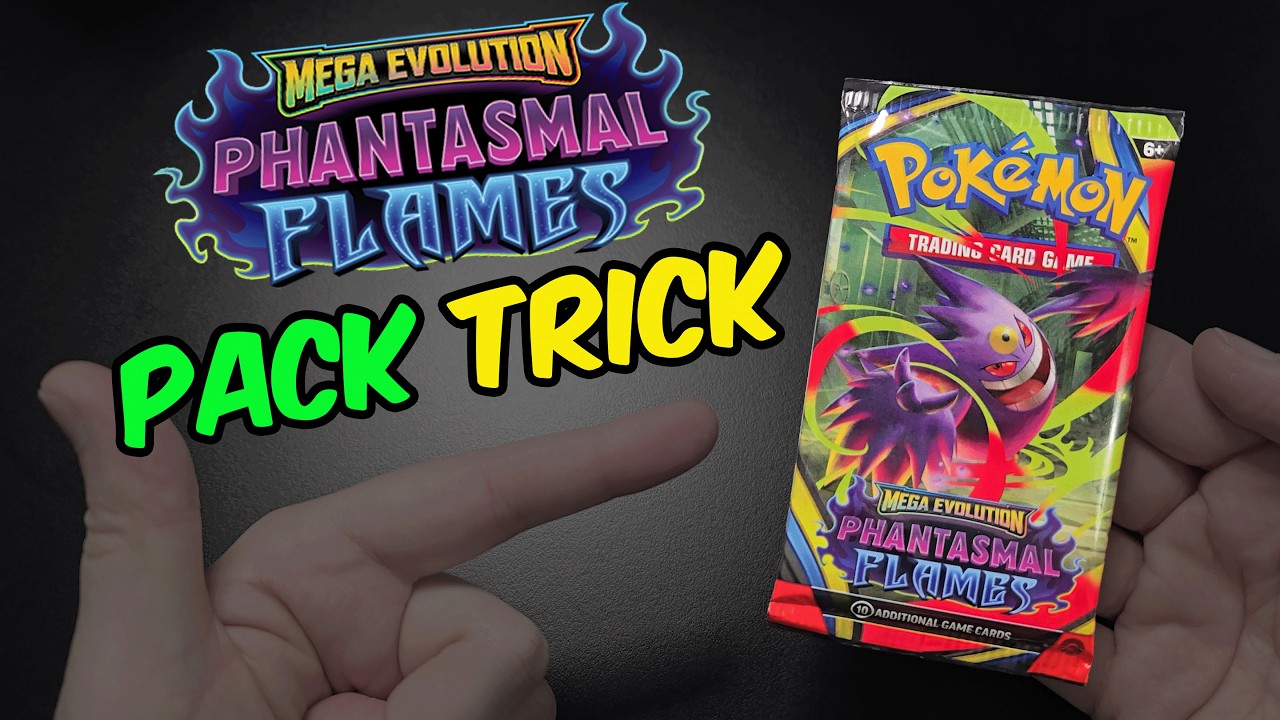 Phantasmal Flames Pack Trick Tutorial: Mega Evolution Pokemon TCG