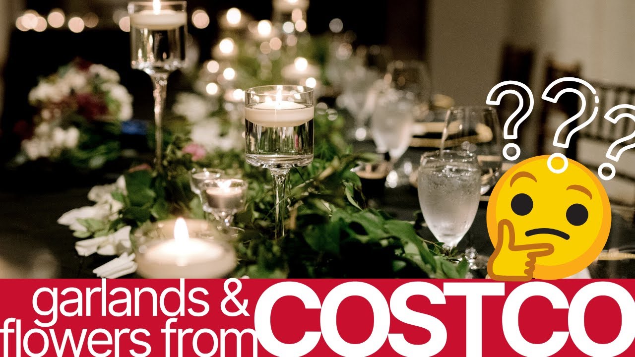 DIY Wedding Flowers and Garland from Costco