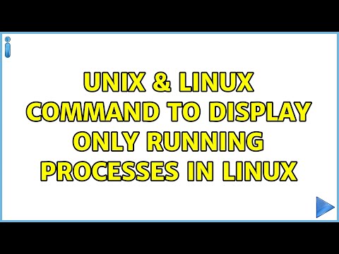 Unix & Linux: Command to display only running processes in Linux (2 Solutions!!)