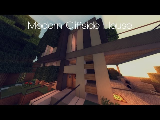 Modern Cliffside House Minecraft Map