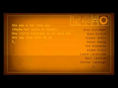 Steam Community :: Video :: Portal 2 - Want you Gone - GlaDOS Outro Song
