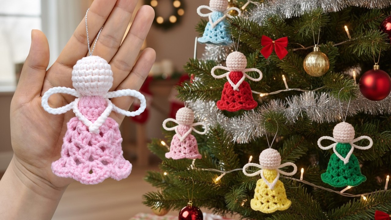 Crochet Angel ✧ Super Easy Crochet Christmas Ornaments | Decorations