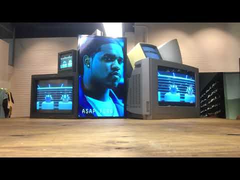 Retro and Modern TV Installation for Adidas London