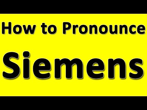 How to Pronounce Siemens