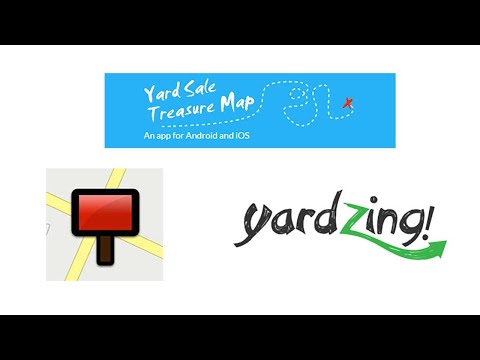 Navigate yard sales with apps