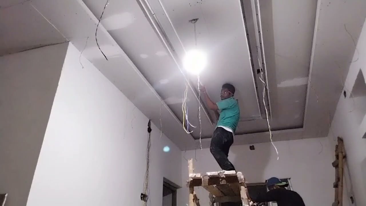 How to Gypsum Designe Board Fitting || MBK Ceiling