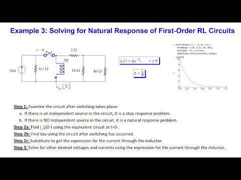 Example 3 - Solving for Natural Response of an RL Circuit