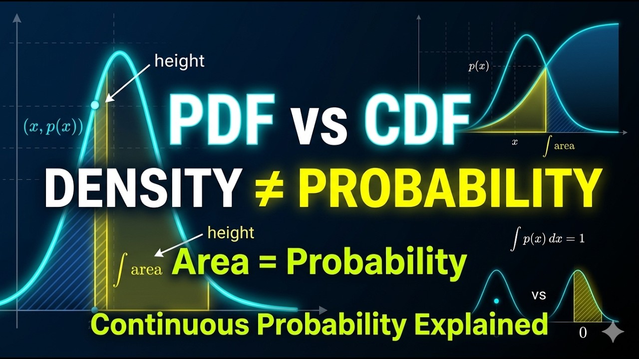 The Math of Bayesian ML: Understanding PDF vs. CDF