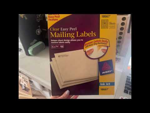 Making Avery return address labels