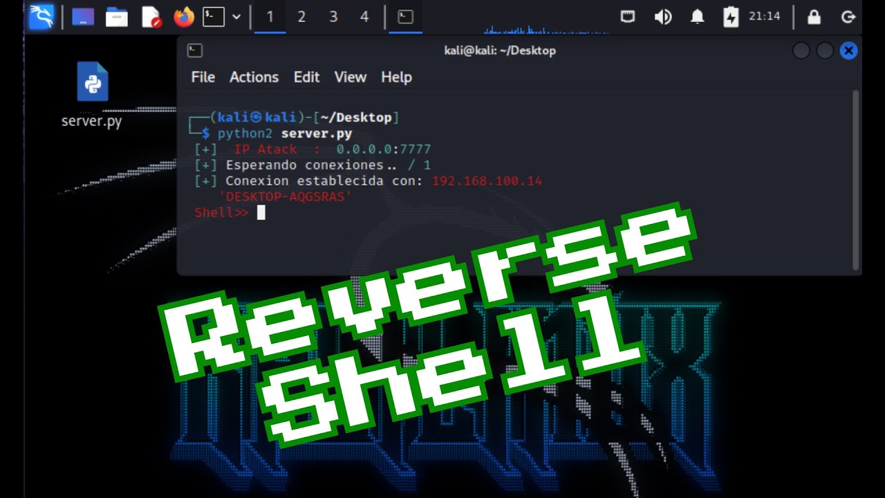 Reverse Shell with Python sockets | User109 V1.0