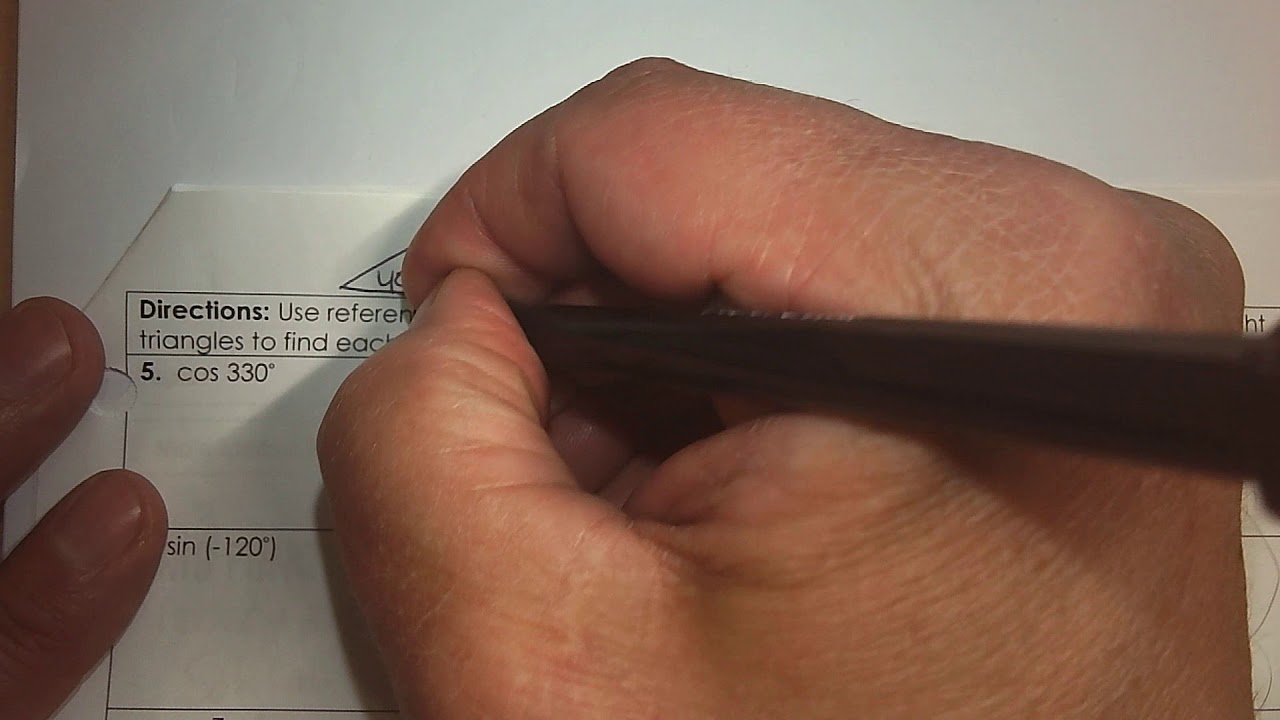 HW solutions to Finding Trig Values of Any Angle