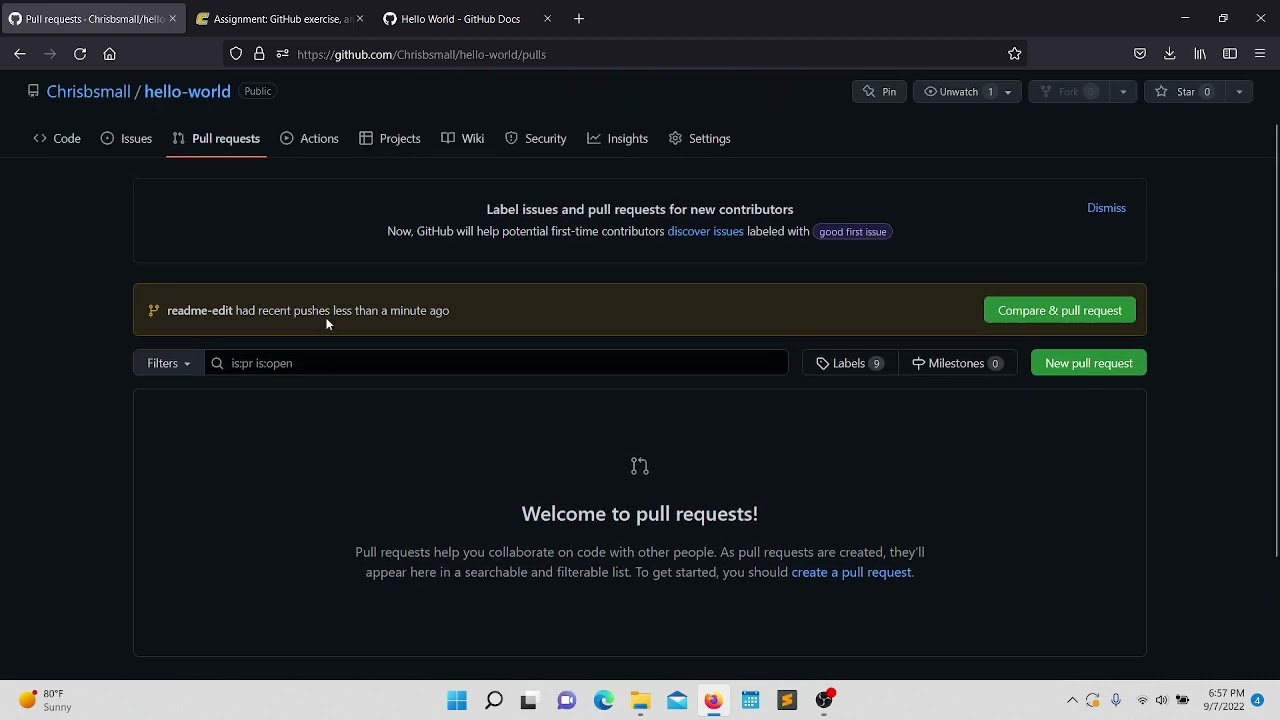 CPSC 2100 hello world assignment GitHub