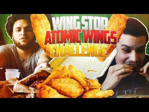 EXTREMELY HOT🔥🔥 • ATOMIC HOT WING WINGSTOP CHALLENGE!!! • GONE WRONG!!!