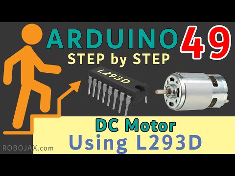 Lesson 49: Introduction to L293D Motor driver and speed control | Arduino Step By Step Course