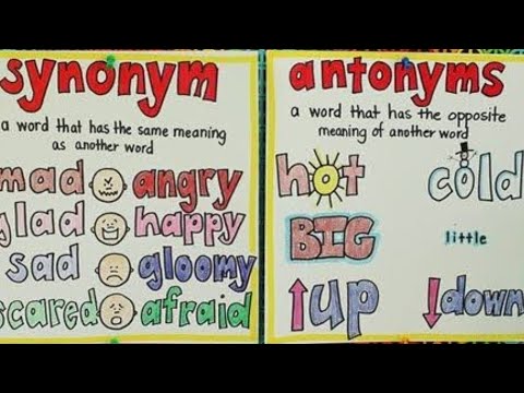 "SYNONYMS AND ANTONYMS"