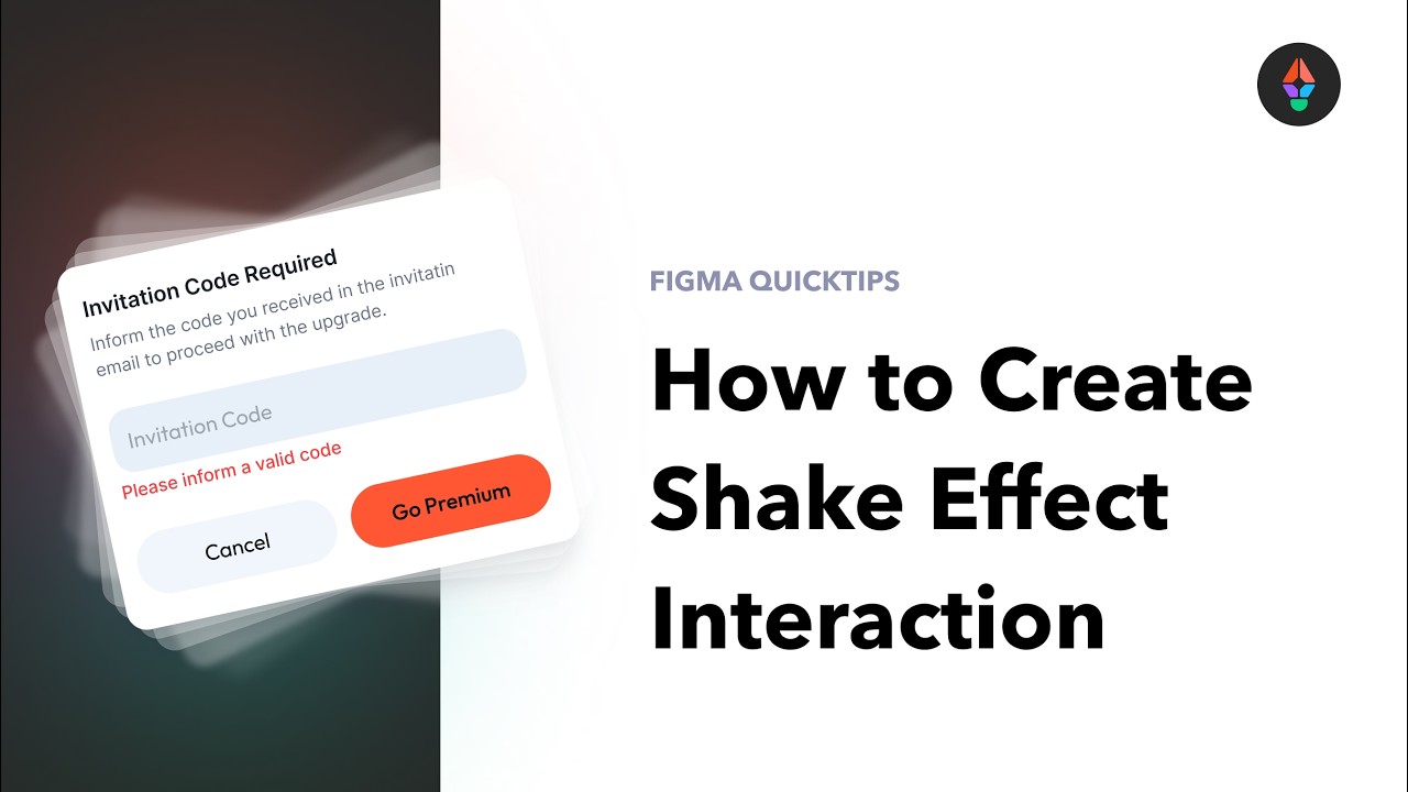 Create a Shake Animation in Figma to Simulate Haptic Feedback (Microinteraction Tutorial)