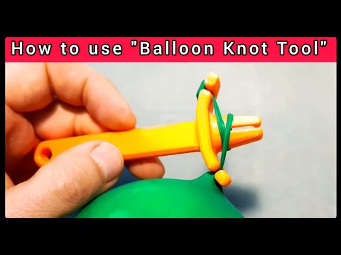 Balloon knot tying Tool / Luftballon Knoten Hilfe (support free !!) by ...