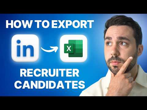 How to Export LinkedIn Recruiter Projects and Searches to Excel