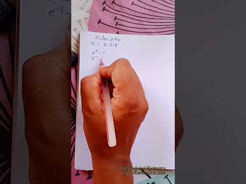 Different values of Euler's number e
