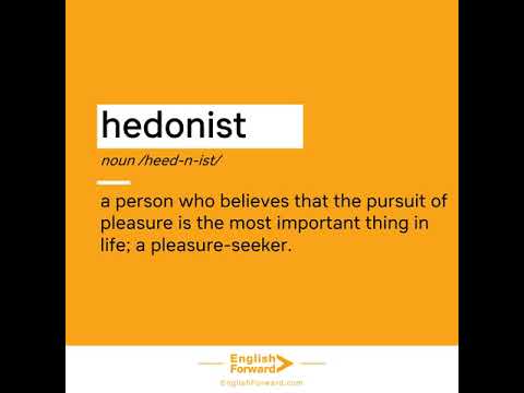 How to Pronounce Hedonist | Definition | Example