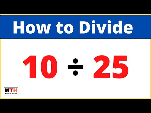 10 divided by 25 (10÷25)