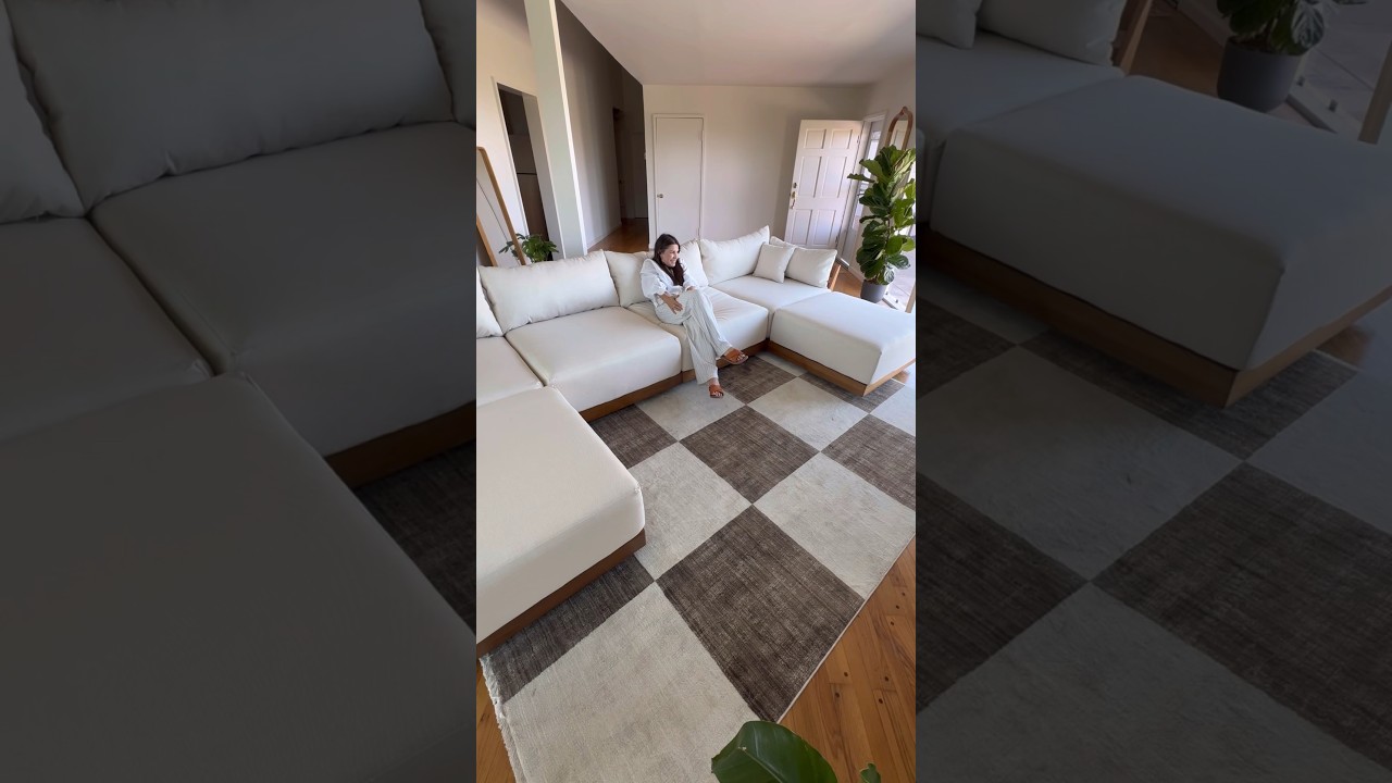 This is the COUCH of my DREAMS! 😍 It’s from InsideWeather and it’s the Bondi U-Shaped Sectional #AD