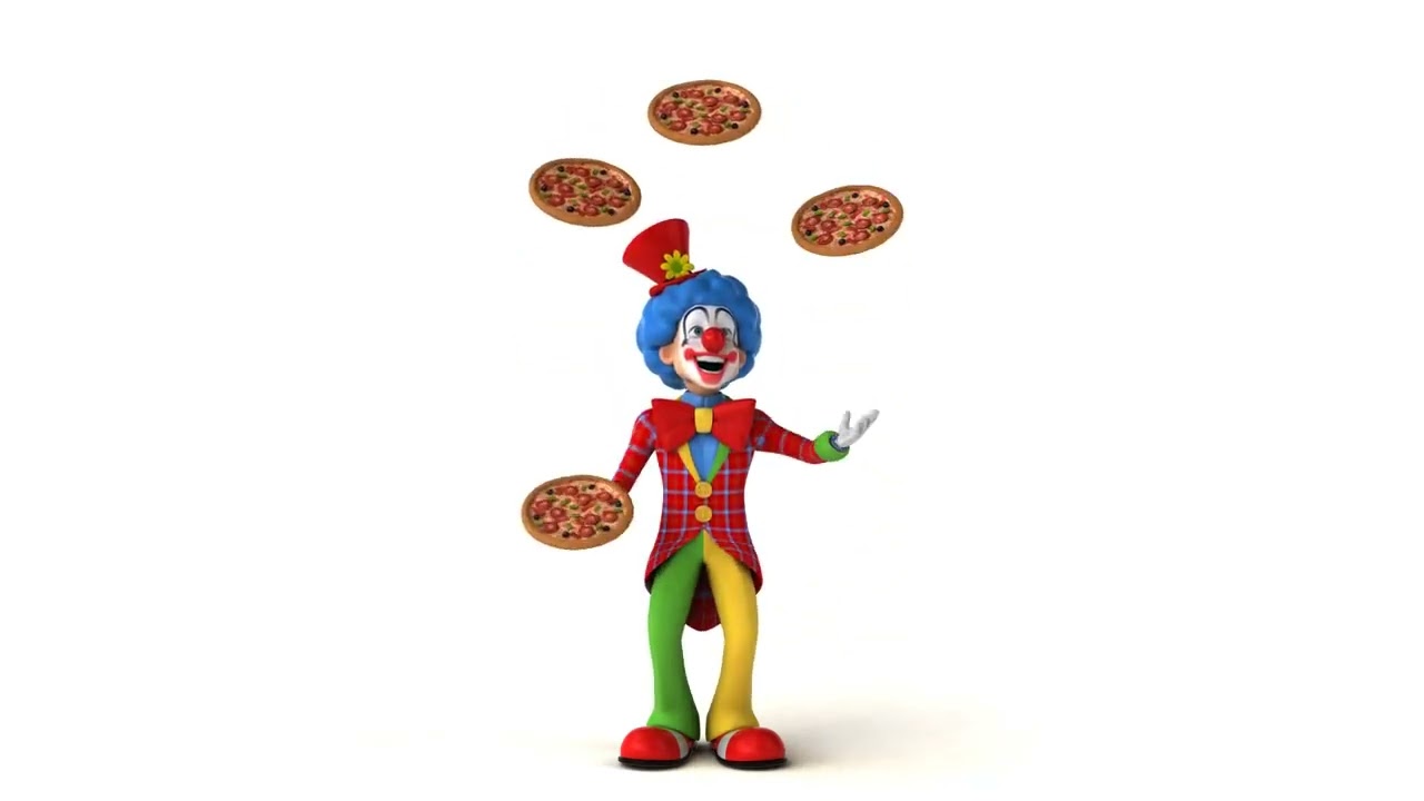 Clown juggling   3D Animation | premium Videos Free