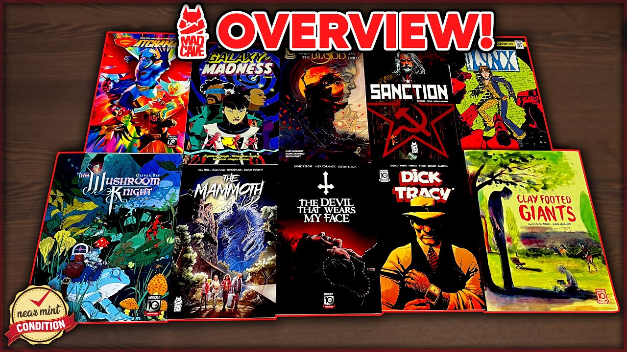 Mad Cave Studios Graphic Novels! Deer Editor | Gatchaman Vol. 1 | Dick Tracy Vol. 1 | Sanction