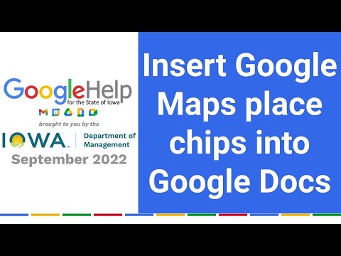 Insert Google Maps place chips into Google Docs