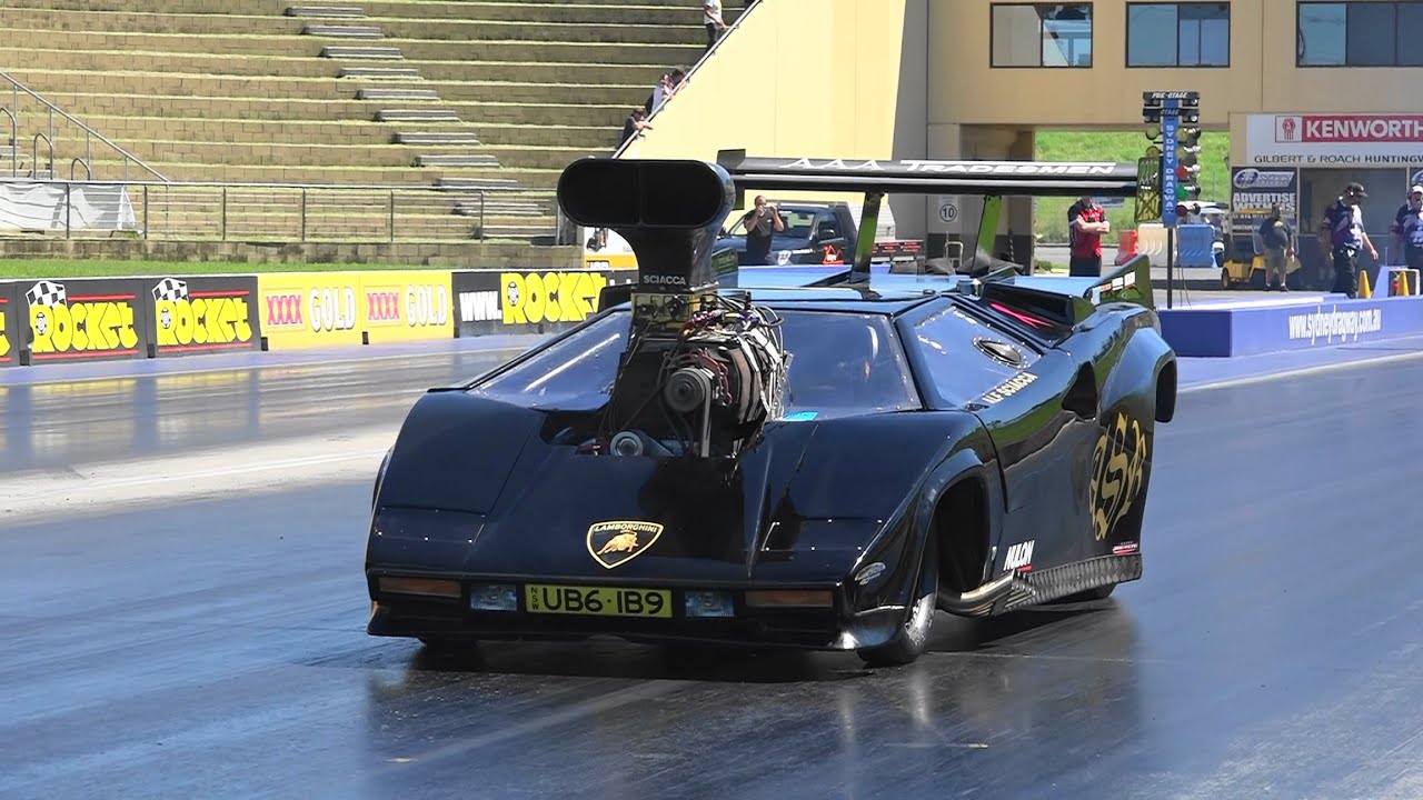 Lamborghini Countach Drag Racing as Funny Car, We’ve Seen it All ...