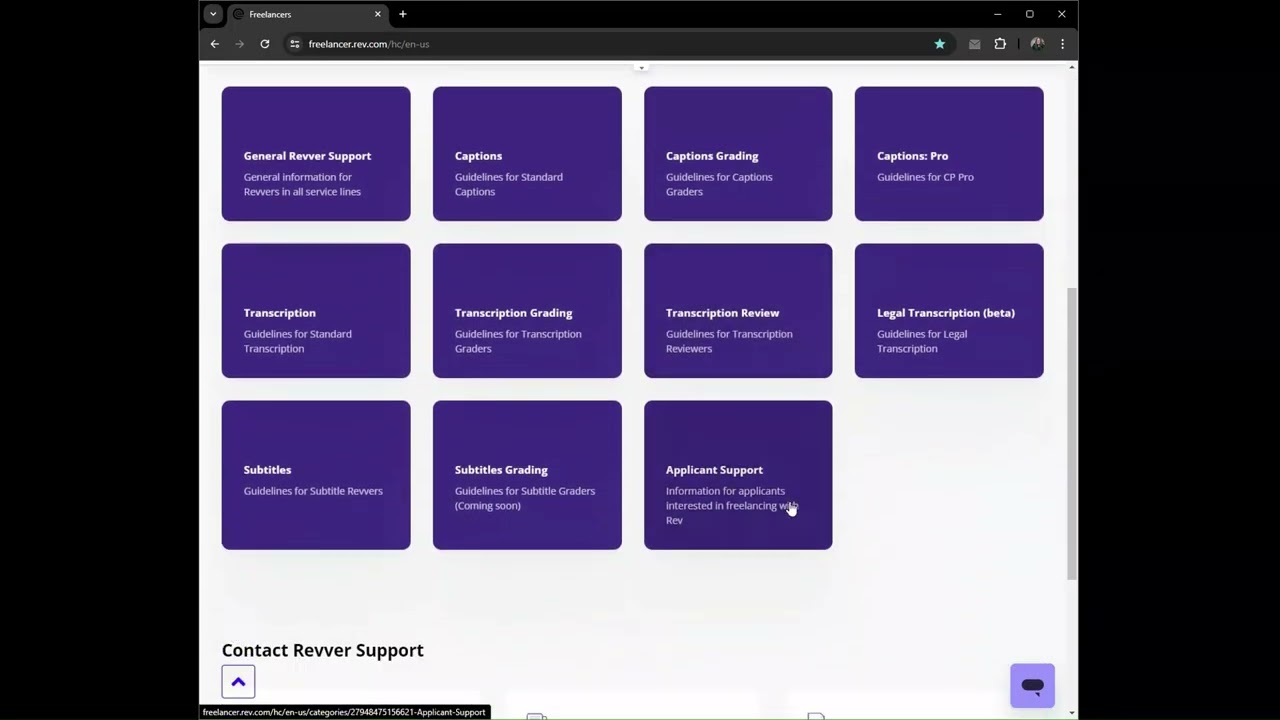 Revver Help Center Walkthrough