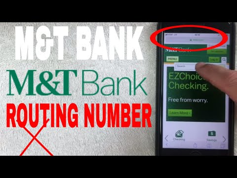 ✅ M and T Bank ABA Routing Number - Where Is It? 🔴